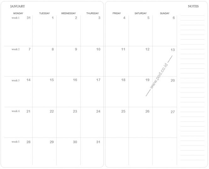Weekly Planner 2019 pod Telah Terbit di pasaran - Cetak Buku, Custom ...
