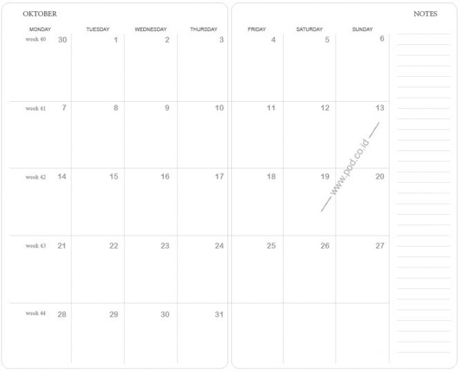 Weekly Planner 2019 pod Telah Terbit di pasaran - Cetak Buku, Custom ...