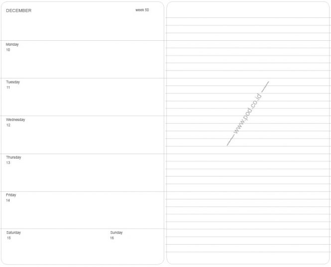 Weekly Planner 2019 pod Telah Terbit di pasaran - Cetak Buku, Custom ...