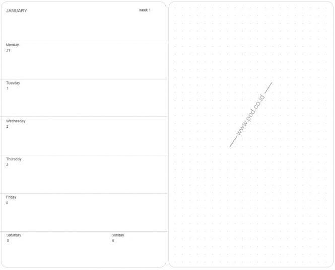 Weekly Planner 2019 pod Telah Terbit di pasaran - Cetak Buku, Custom ...