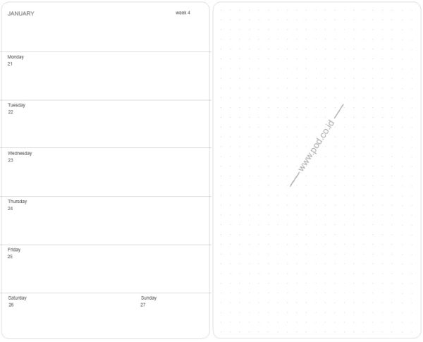 Weekly Planner 2019 pod Telah Terbit di pasaran - Cetak Buku, Custom ...
