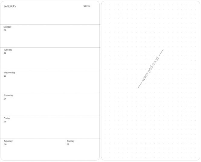 Weekly Planner 2019 pod Telah Terbit di pasaran - Cetak Buku, Custom ...